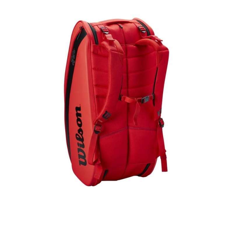 Promo Tas Raket Tenis Wilson Federer Dna 12r Pack Red Tennis Bag ...