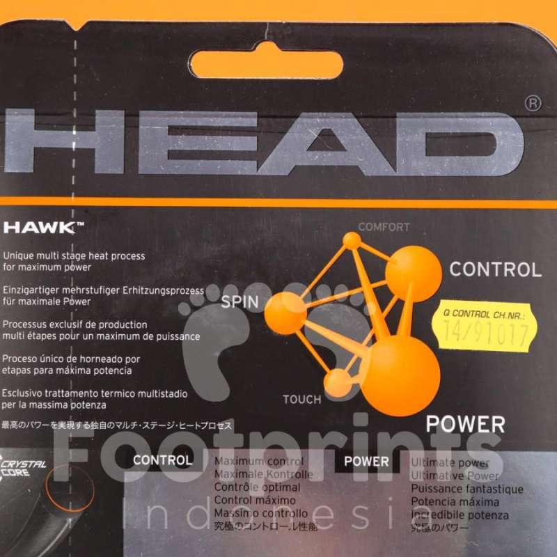 Promo Head Hawk Senar Raket Tenis Tennis Strings Original - Putih ...