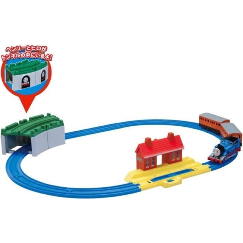 Jual Takara Tomy Plarail Thomas The Tank Engine Basic Set Train Di ...