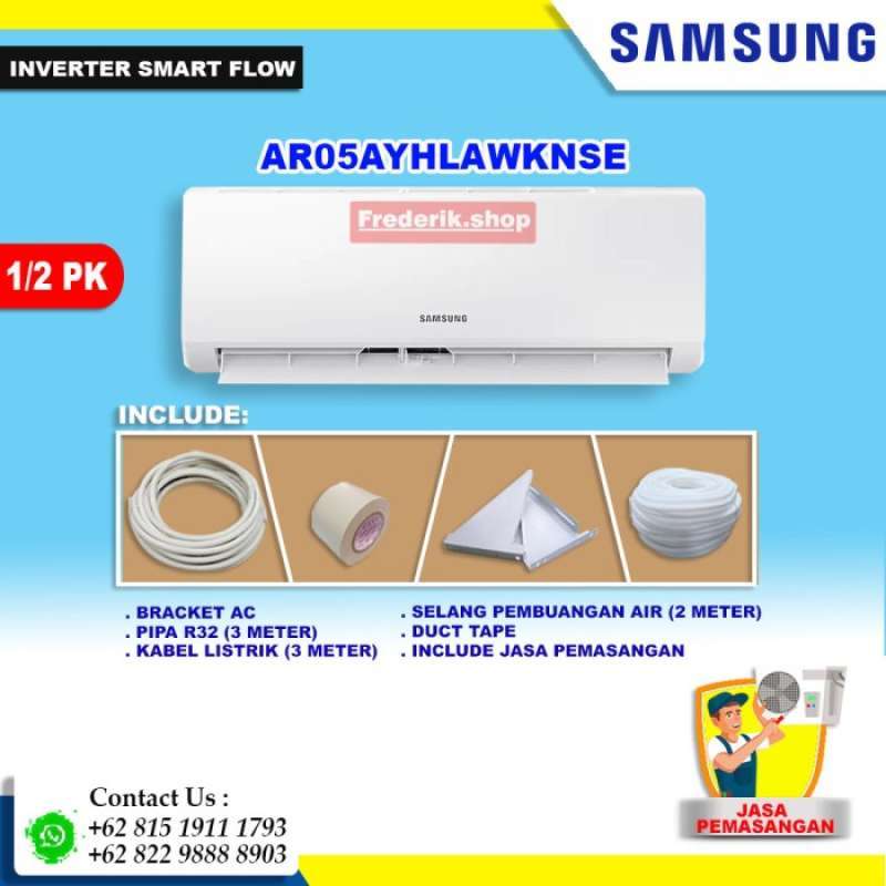 Promo Ar05ayhlawknse Ac 0.5pk Alpha Inverter W/ Smart Airflow 1/2 Pk - Jasa + Pipa 0.7 Diskon 2% ...