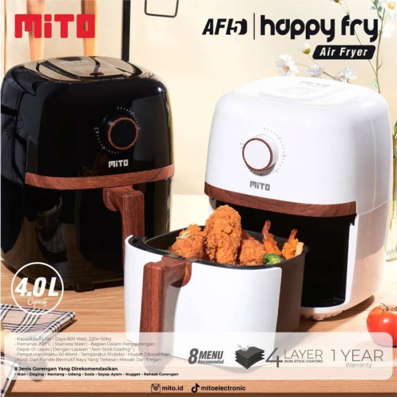 Promo Mito Air Fryer Af5 Happy Fry 4 Liter Resmi Diskon 15% Di Seller Gansirsa - Cengkareng ...