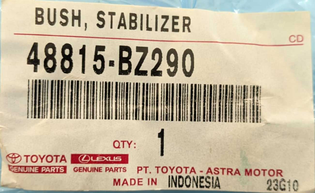 Jual 48815-bz290 Karet Stabilizer Bush Depan Rush Terios Di Seller ...