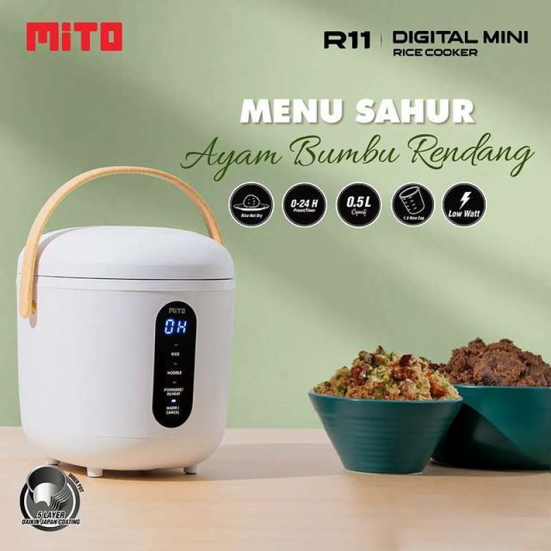 Promo Rice Cooker Mini Digital Mito R11 Kapasitas 0.5 Liter - Mito ...