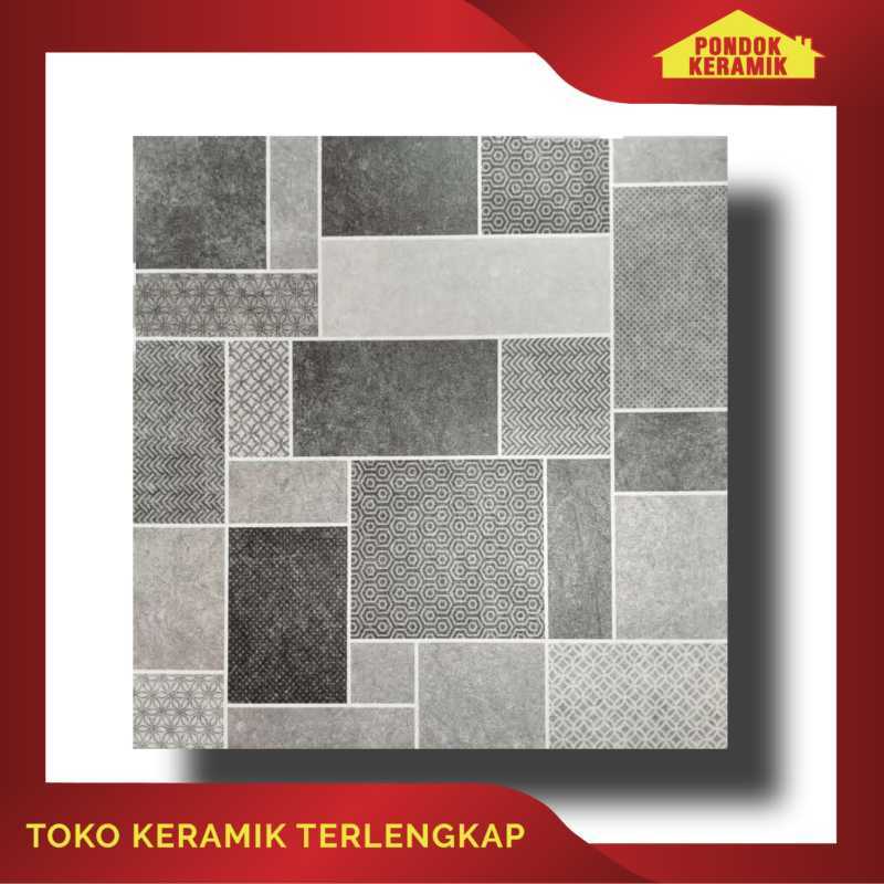 Jual Granit Lantai Mgm Motif Batu Alam 60x60 Ss-068 Deco Light Grey Di ...