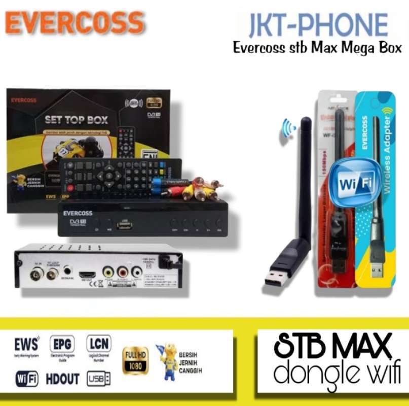 Promo Kubik Arca Dvb-t2 Set Top Box Receiver Tv Digital Stb Kubik Arca ...