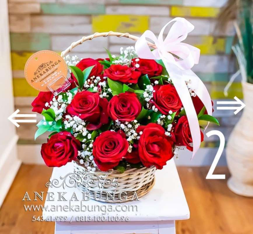 Promo Rangkaian Keranjang Bungabasket Fresh Flower Rotan Get Well Soon ...