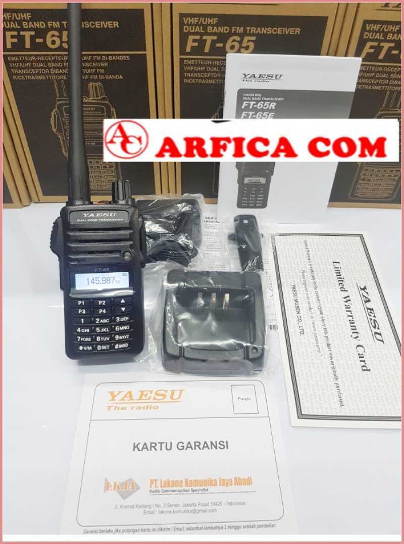 Promo Ht Yaesu Ft-65 R/e Dualband Resmi - Ht Yaesu Ft 65 R/e Diskon 7% ...