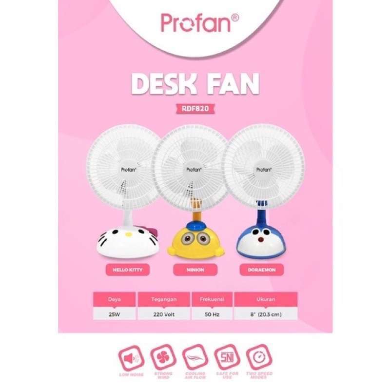 Jual Profan Kipas Angin Meja & Dinding Karakter 8 Inch Rdf820 Garansi ...