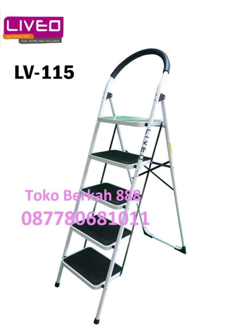 Promo Tangga 5 Step 1 Meter Lv115 Merk Liveo Tangga Besi 1m Diskon 9% ...