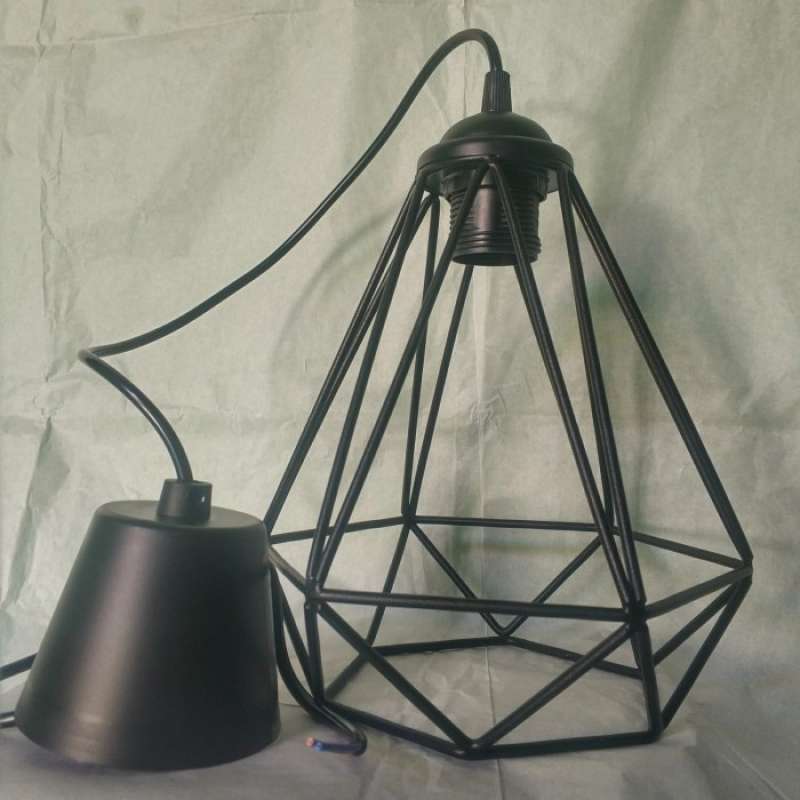 Promo Kap Lampu Gantung Rustic Komplit Jati Belanda Minimalis Dekorasi ...
