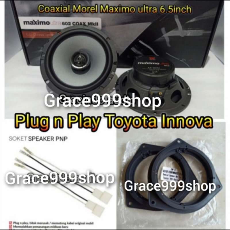 Promo Speaker Coaxial Morel Maximo Ultra +ring+soket Pnp Toyota Innova ...