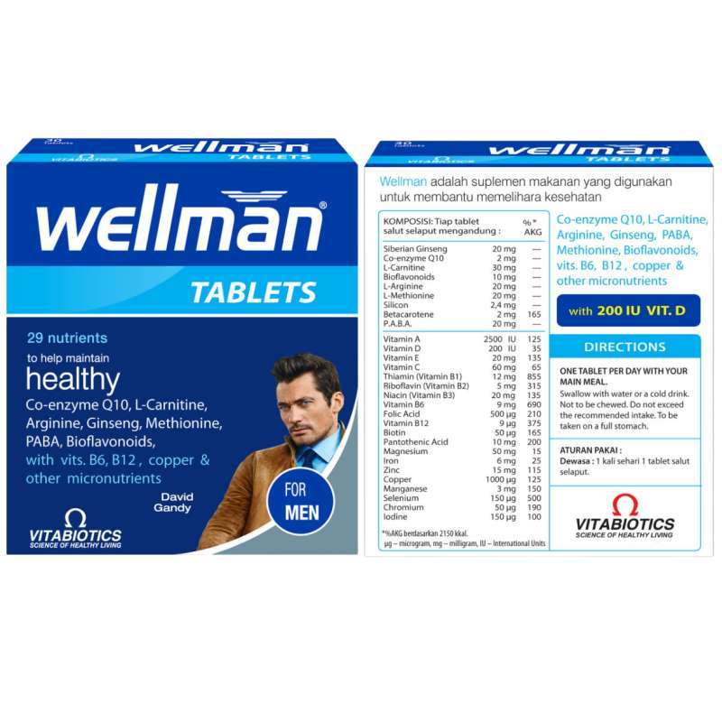 Jual Vitabiotics Wellman 30 Tablets Multivitamin Di Seller Health And ...