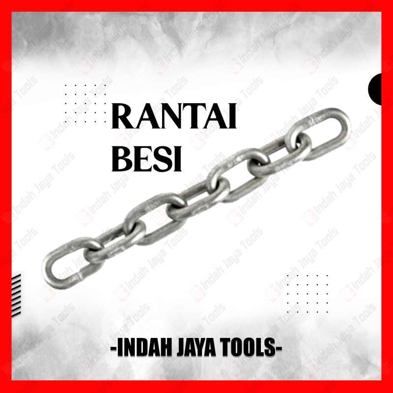 Jual Rantai Besi Meteran 6 Mm 1/4 Inch Gembok Motor Portal Pagar ...