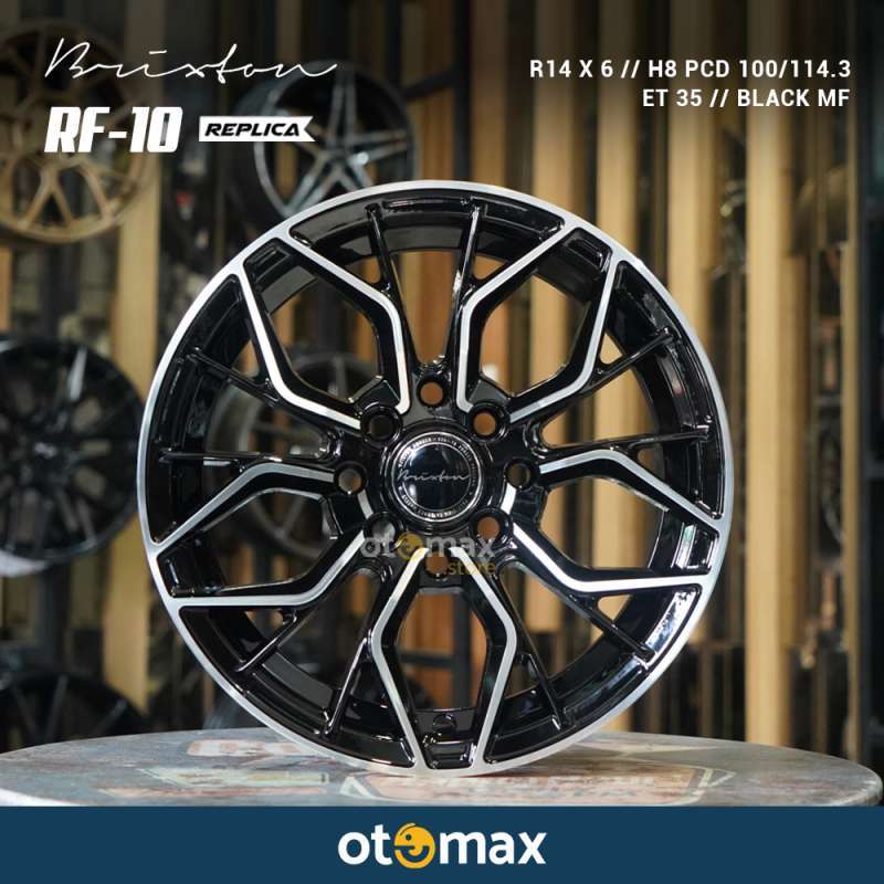 Jual Velg Mobil Brixton Rf10 Ring 14 Black- Wuling Air Ev Di Seller ...