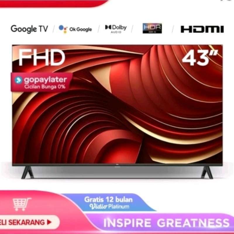 Jual Tcl 43g9 43 Inch Full Hd Fhd Digital Google Tv Wifi Netflix ...