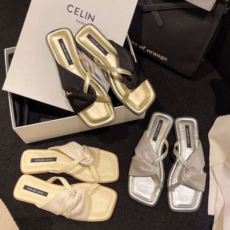 Promo 708 Sandal Flat Kekinian Wanita Import Premium Quality Korea ...