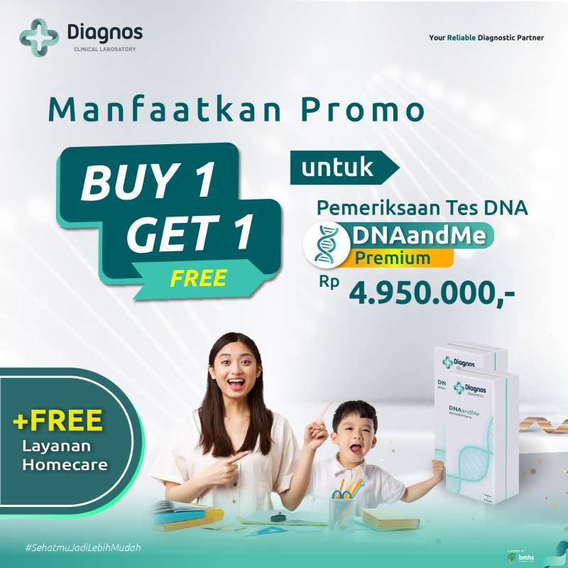 Promo Dnaandme Premium - Buy 1 Get 1 (2 Kit) - Diagnos Laboratorium Diskon 50% Di Seller Diagnos ...