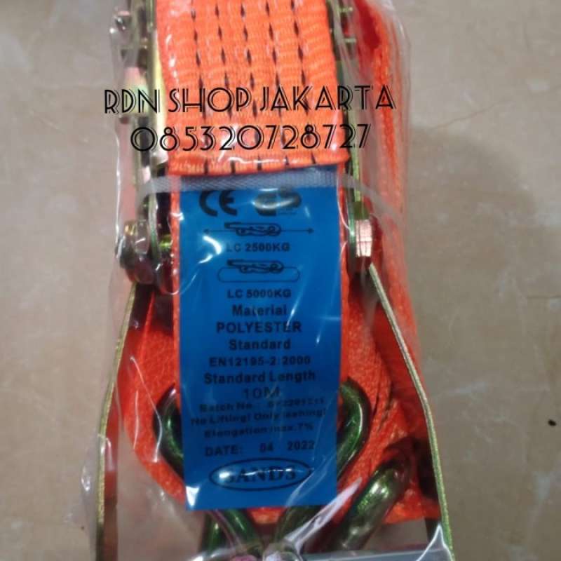 Promo Cargo Lashing 5 Ton X 10 Meter Track Belt Tali Ikat Barang 5 Ton ...