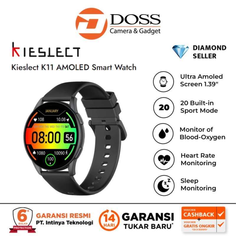 Promo Kieslect K11 Amoled Smartwatch 1.32 Semi-amoled Smart Watch Diskon 33% Di Seller Mba Ayu ...