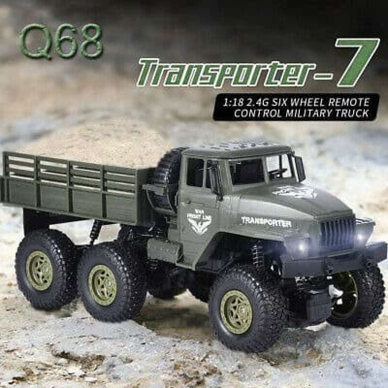 Promo Jjrc Q-68 Q68 4wd 1/18 Rc Military Truck Rock Crawler Off Road ...