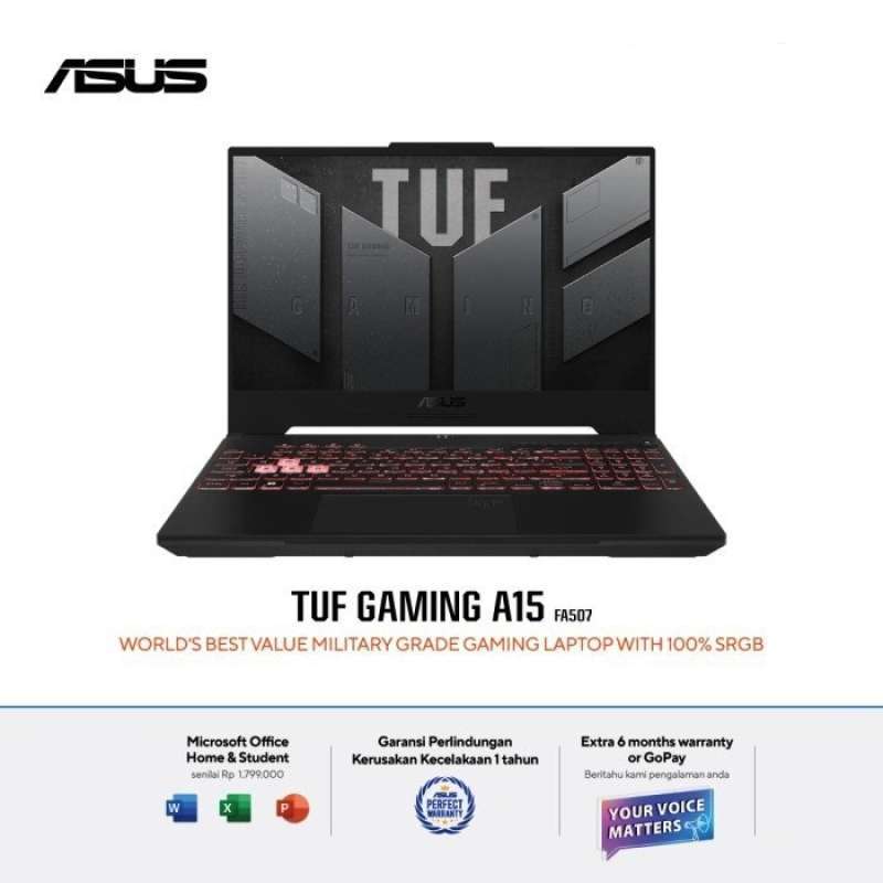 Jual Asus Tuf A15 Fa507nv-r546klm-o Ryzen 5-7535hs 16gb Ssd 512gb ...