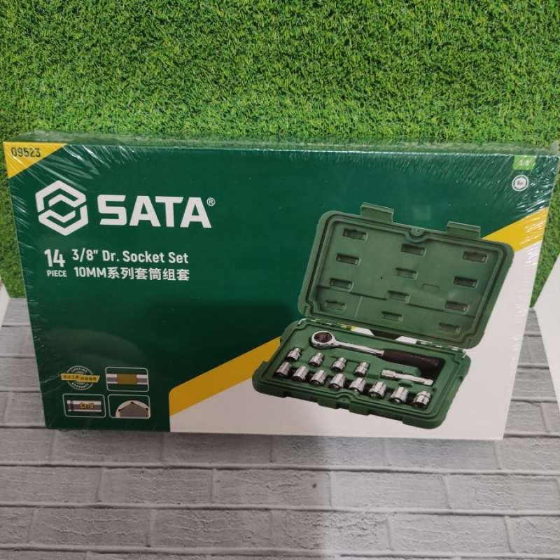 Promo Kunci Socket Set 14 Pcs 3/8 Inch 09523 Metric Sata Tools Diskon ...