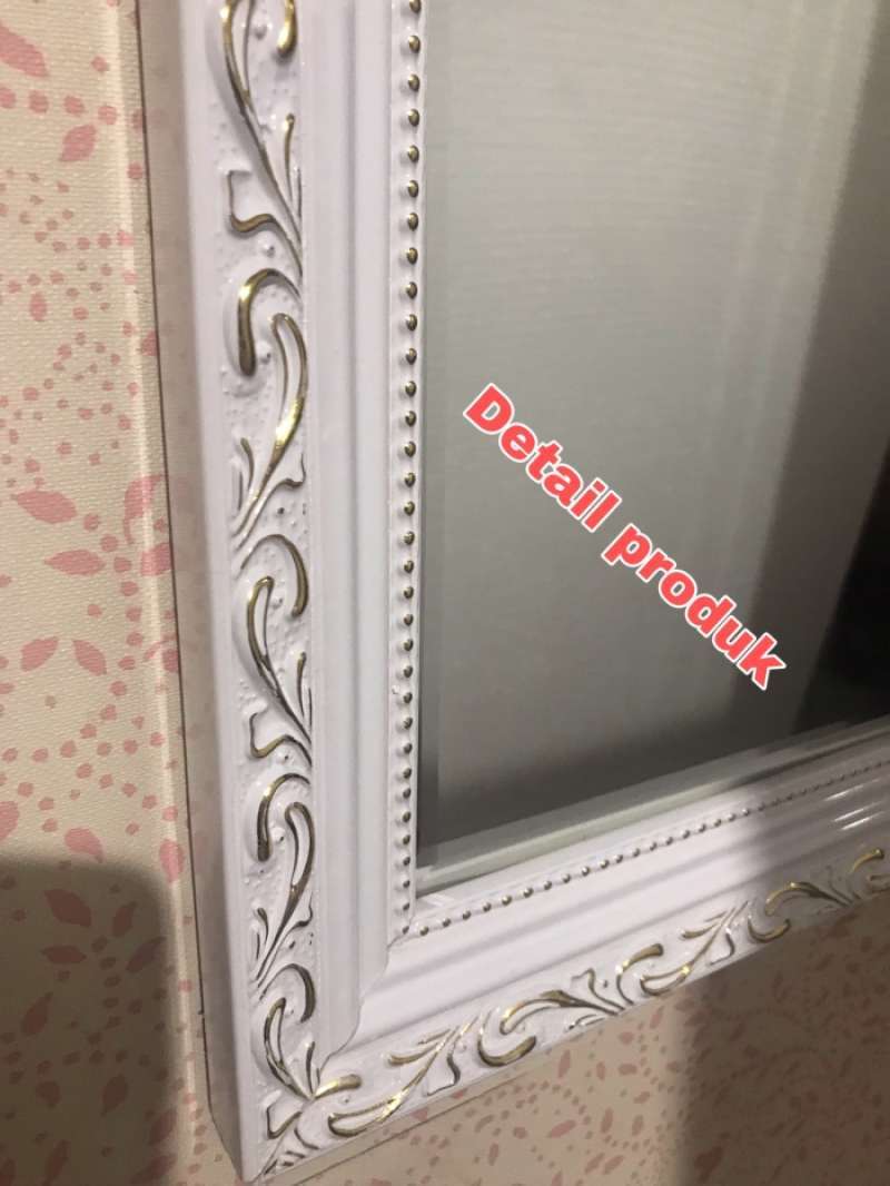Promo Kaca Cermin Frame Bingkai Kayu Diskon 24% Di Seller Sakiyem Shop ...