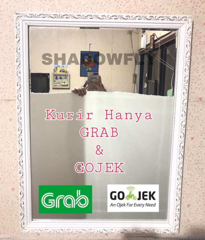 Promo Kaca Cermin Frame Bingkai Kayu Diskon 24% Di Seller Sakiyem Shop ...