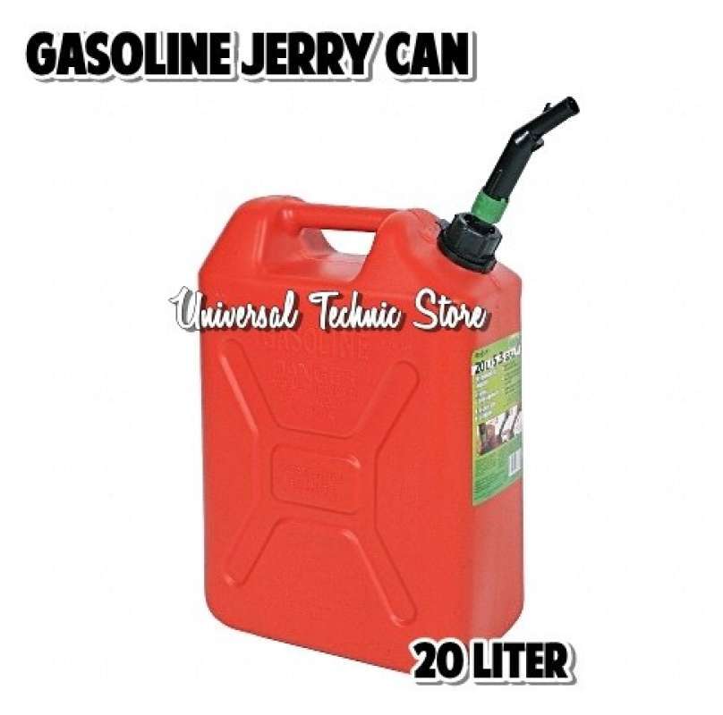 Promo Jerigen Bensin Solar Plastik Tebal Hdpe 20 Liter / Gasoline Jerry ...