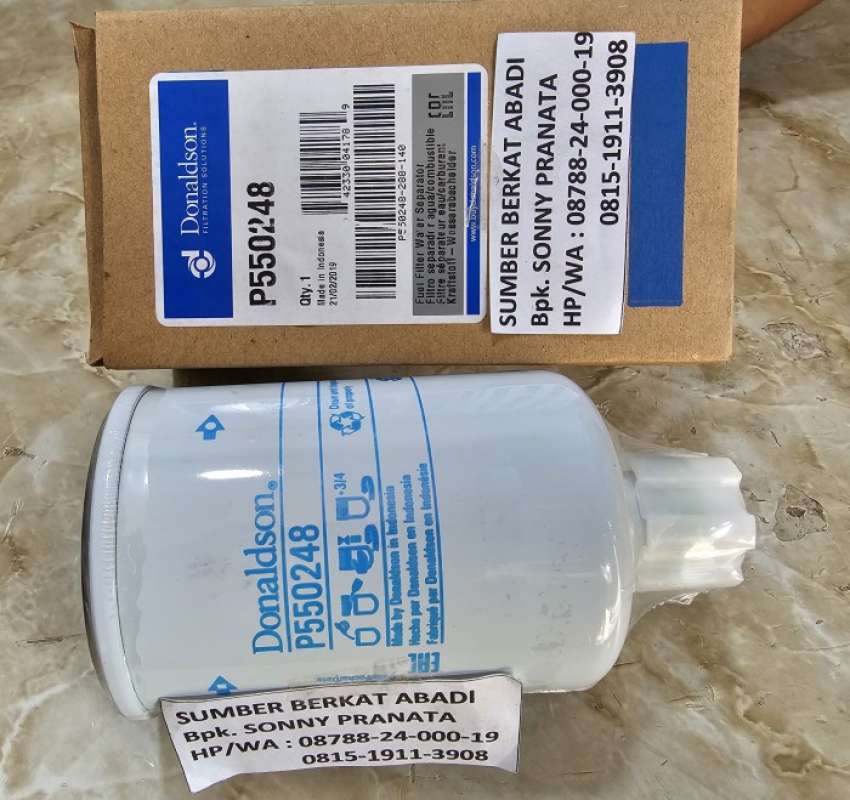 Promo Donaldson P550248 Fuel Filter Water Separator Spin On Twist Drain ...