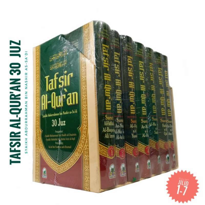 Promo Kitab Tafsir Al-quran As-sa'di Terjemah Fullset 7 Jilid 30 Juz Lengkap Diskon 23% Di ...