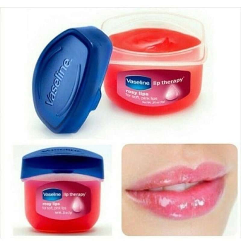 Jual Vaseline Lip Therapy - Lip Balm - Pelembab Bibir Soft Pink Di ...