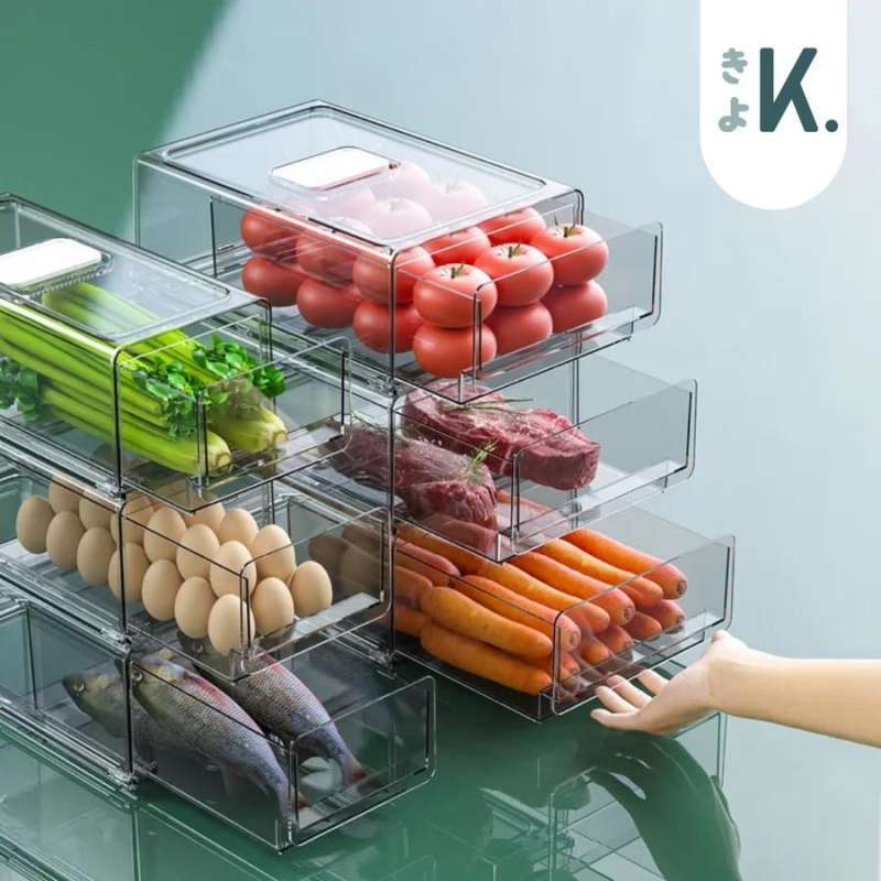 Jual Kyo Kontainer Laci Penyimpanan Kulkas Food Storage Drawer ...