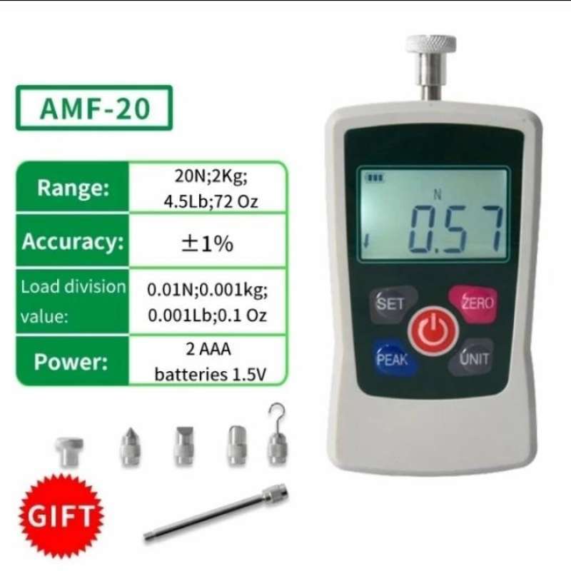 Jual Aliyiqä¯ Amf-20 Digital Push Pull Force Gauge 20n 2kg Dynamometer ...