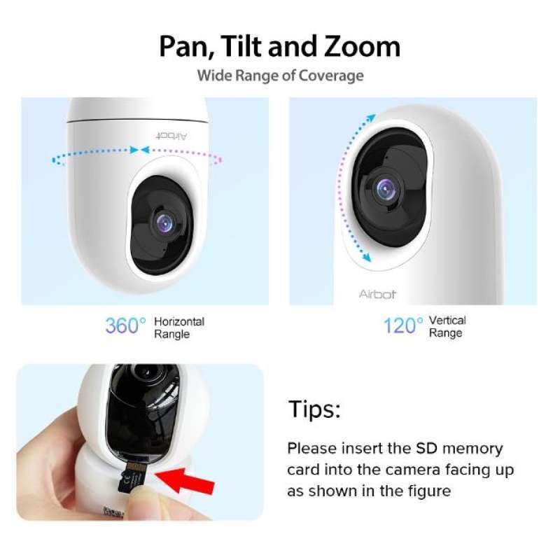 Promo Airbot Smart Indoor Kamera Ip Ptz Cctv G2/g7 Wifi Iot Home ...