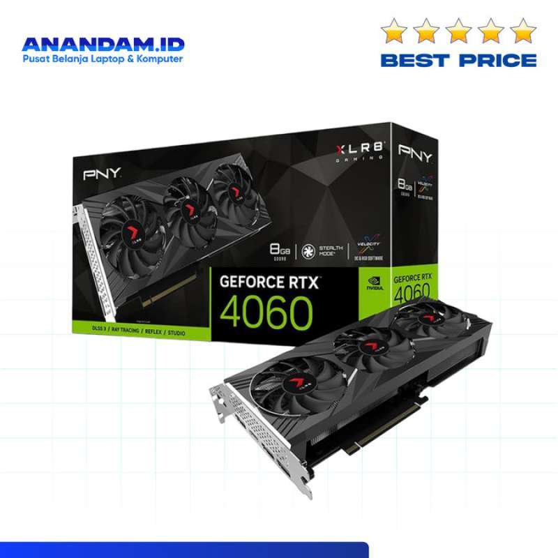 Jual Vga Pny Geforce Rtx 4060 8gb Xlr8 Verto Argb Triple Fan 8gb Gddr6 ...