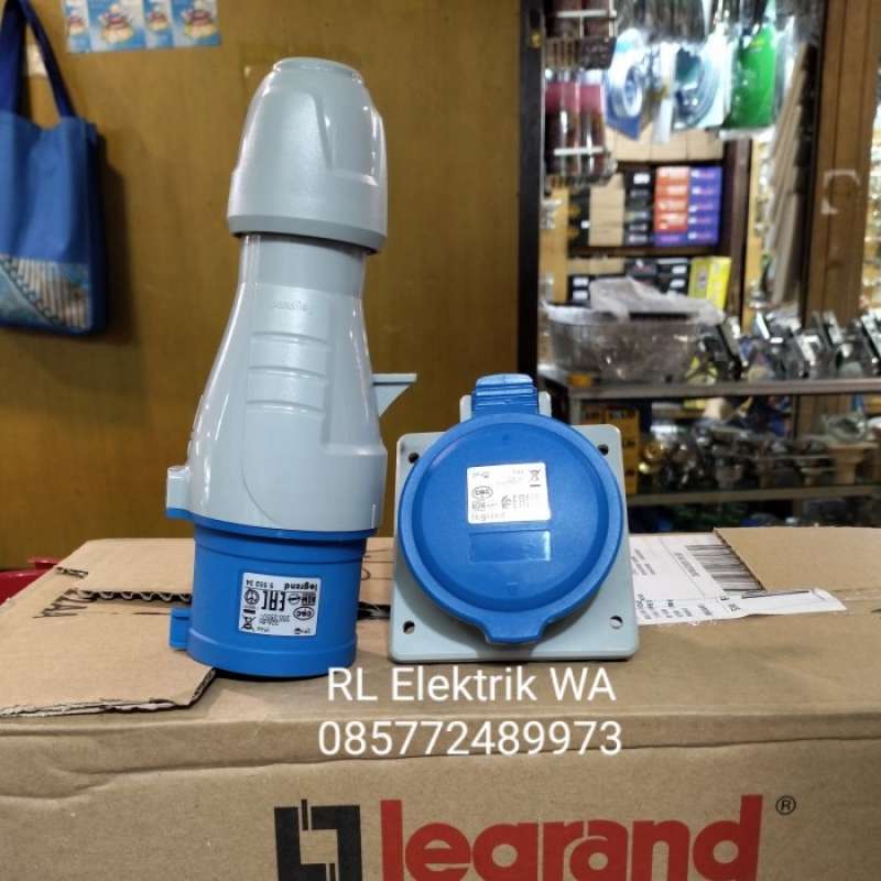 Promo Legrand Paket 1 Set Plug Panel Mounting Socket 2p+e / 3 Pin 32a ...