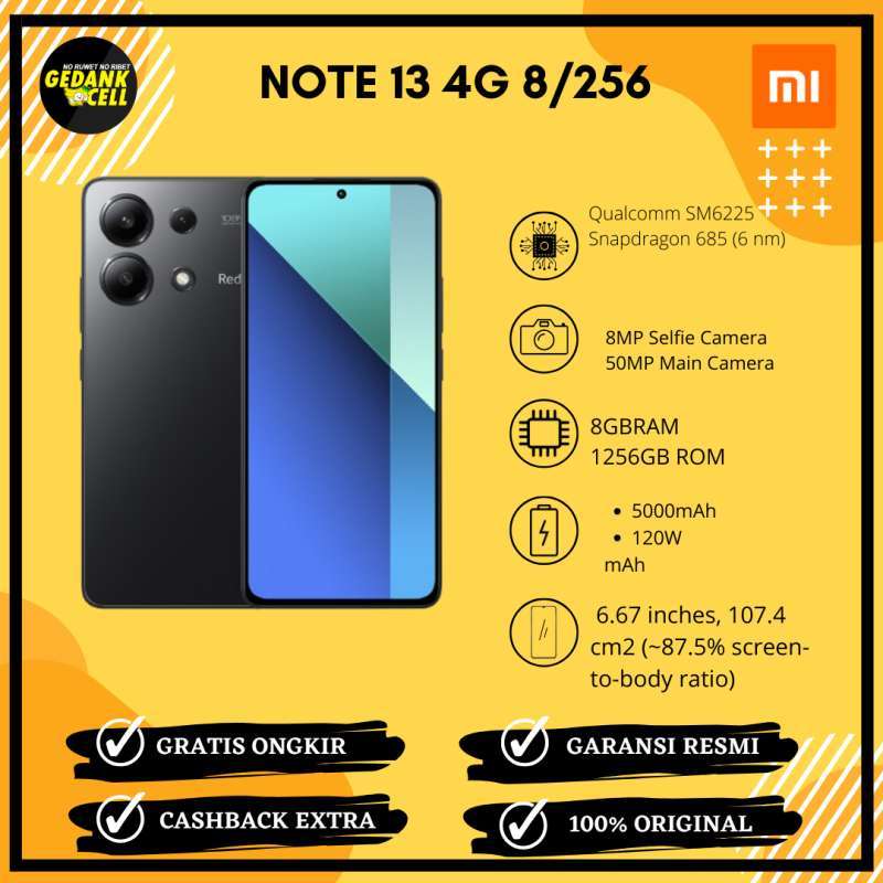 Jual Redmi Note 13 4g 8/256 Di Seller Gedank Cell Official Store ...