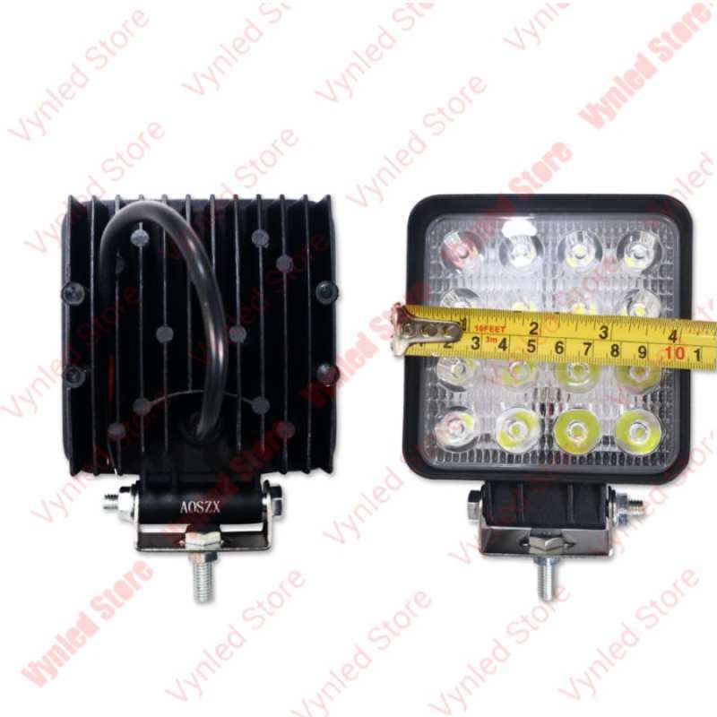 Promo Lampu Kerja Led Sorot Motor Mobil 12/24 Volt 16 Mata Tebal 65mm-a15 Sale - Sinar Putih ...