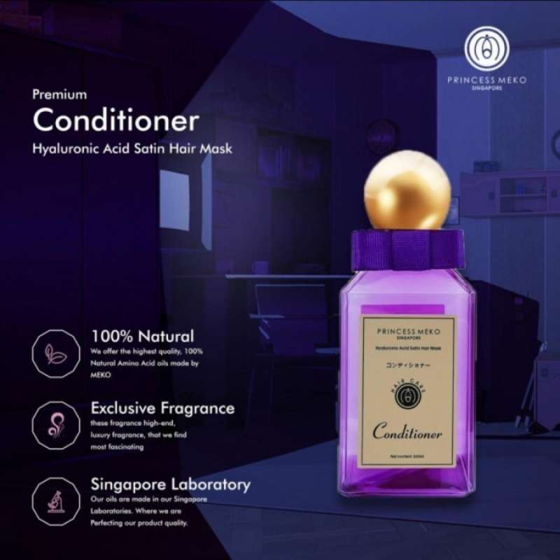 Jual Princess Meko Singapore Hyaluronic Acid Satin Hair Mask ...