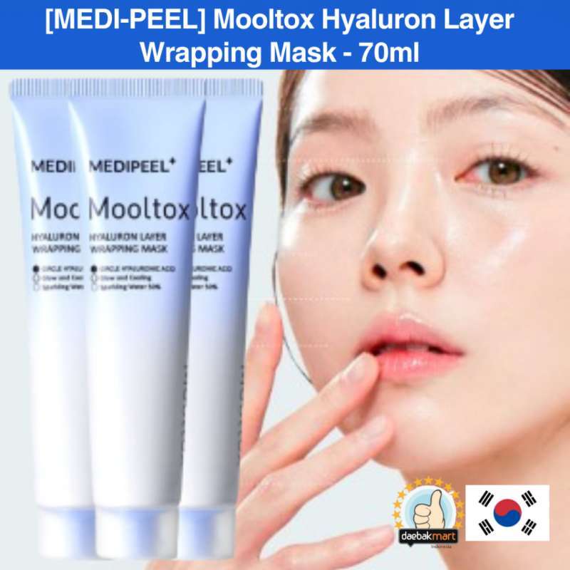 Promo [medi-peel] Mooltox Hyaluron Layer Wrapping Mask - 70ml - 1box ...