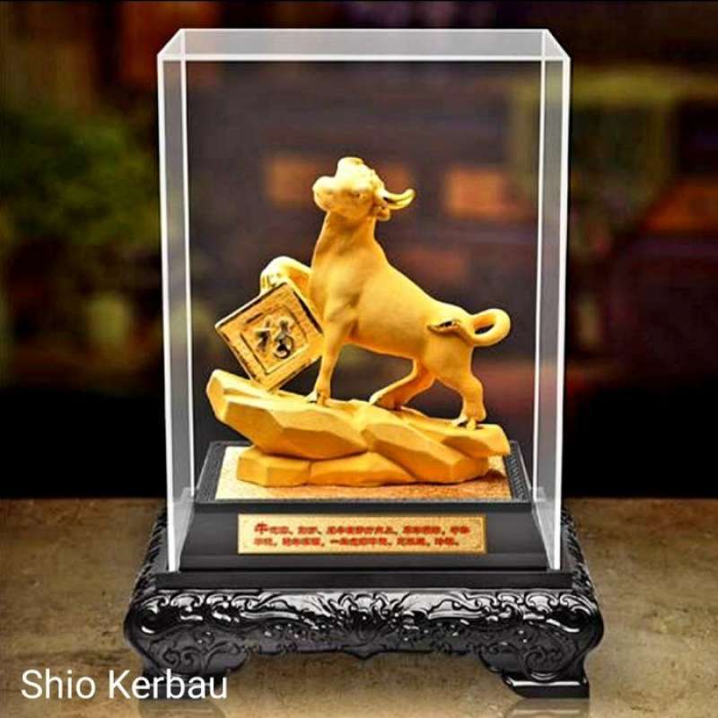 Promo New Patung Box Emas 12 Shio Kotak Akrilik Gift Set Kado Imlek ...