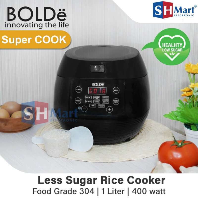 Jual Rice Cooker Bolde Super Cook Less Sugar Kapasitas 1 Liter / Rice ...