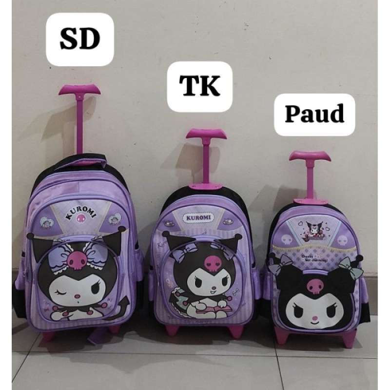 Jual Tas Ransel Trolly Anak Sekolah Uk Paud Tk Sd Motif Kuromi Di Seller Retail Indo Global ...