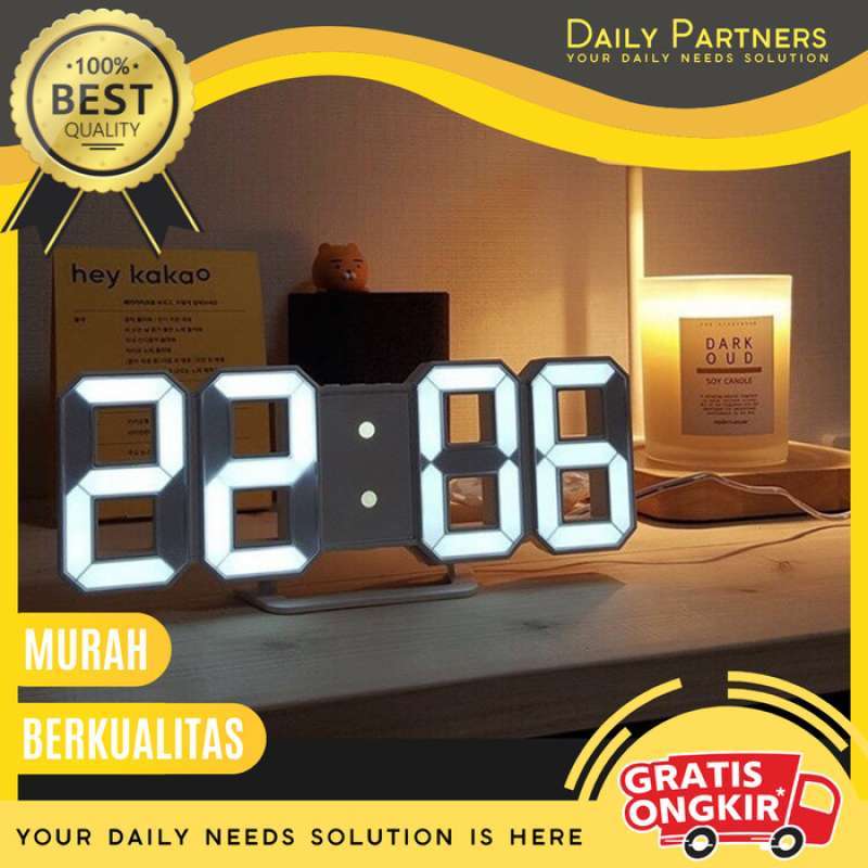Promo Jam Meja Skeleton Led Digital Modern Display | Aesthetic Home ...