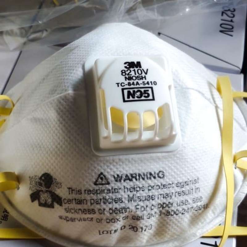 Promo Masker 3m N95 Niosh 8210 Valve Respirator Exp 2025 Diskon 33% Di ...