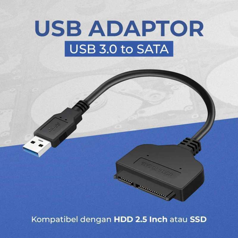 Jual Usb 3.0 To Sata Hdd Ssd Adaptor 4071-1097 Kabel Konverter Laptop ...