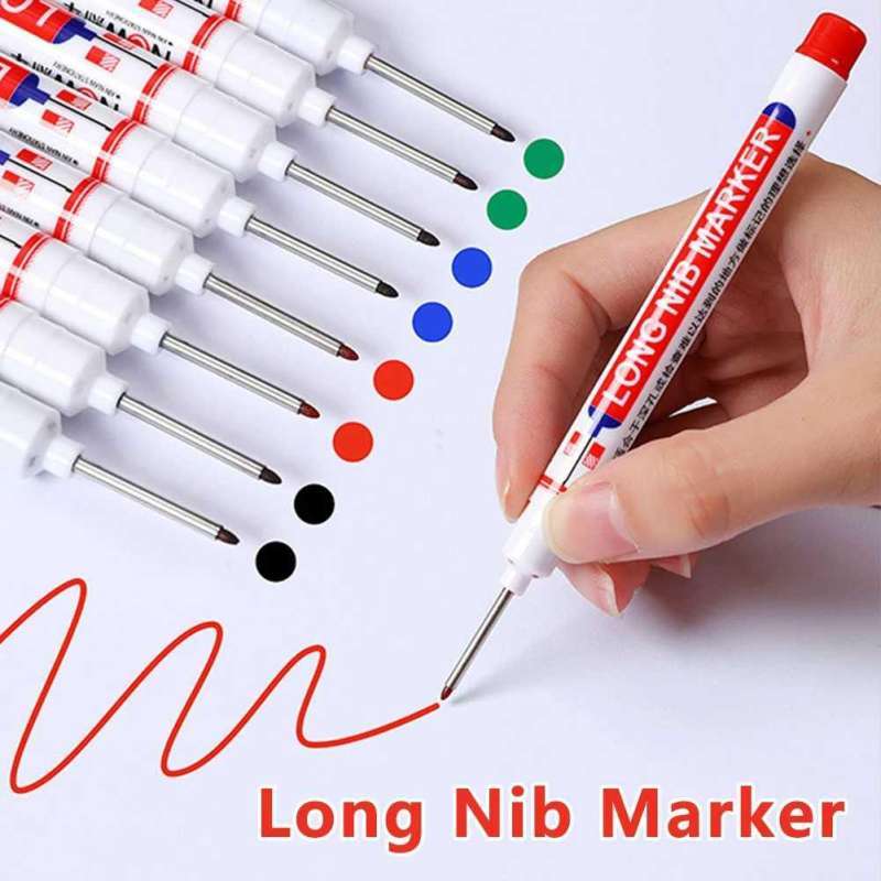 Jual New Spidol Kepala Panjang Long Nib Head Marker Waterproof 317 ...
