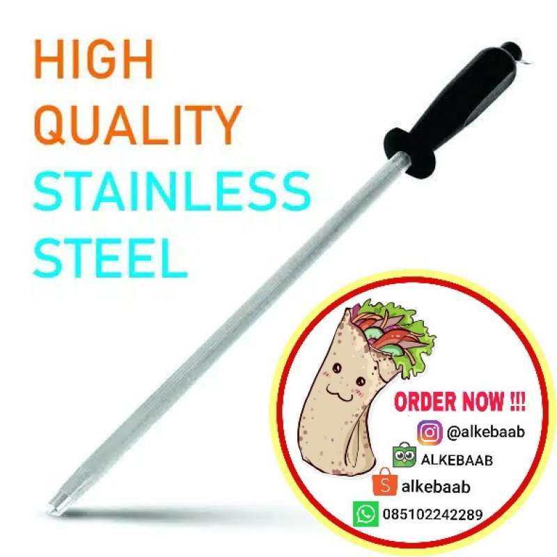 Promo Asah Asahan Pisau Panjang 12 Inch Stik Pengasah Chef Koki ...