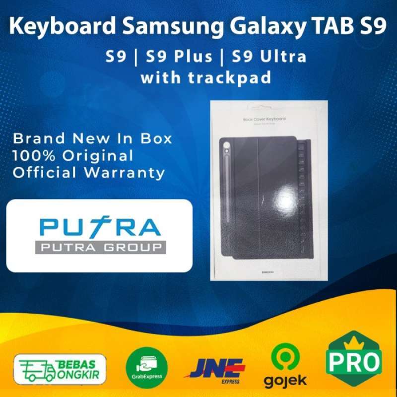 Promo (resmi) Book Cover Keyboard Galaxy Tab S9 Plus Ultra Trackpad - S9 + / S9 Fe + Diskon 50% ...
